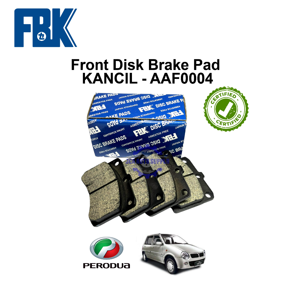 FBK Front Disk Brake Pad KANCIL - AAF0004 | Shopee Malaysia
