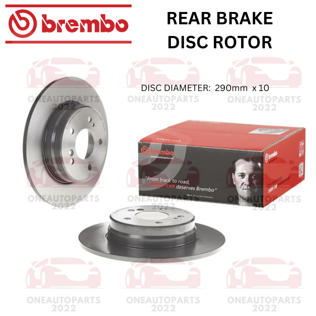 GENUINE BREMBO REAR BELAKANG BRAKE DISC ROTOR MERCEDES BENZ W209 CLK240 ...