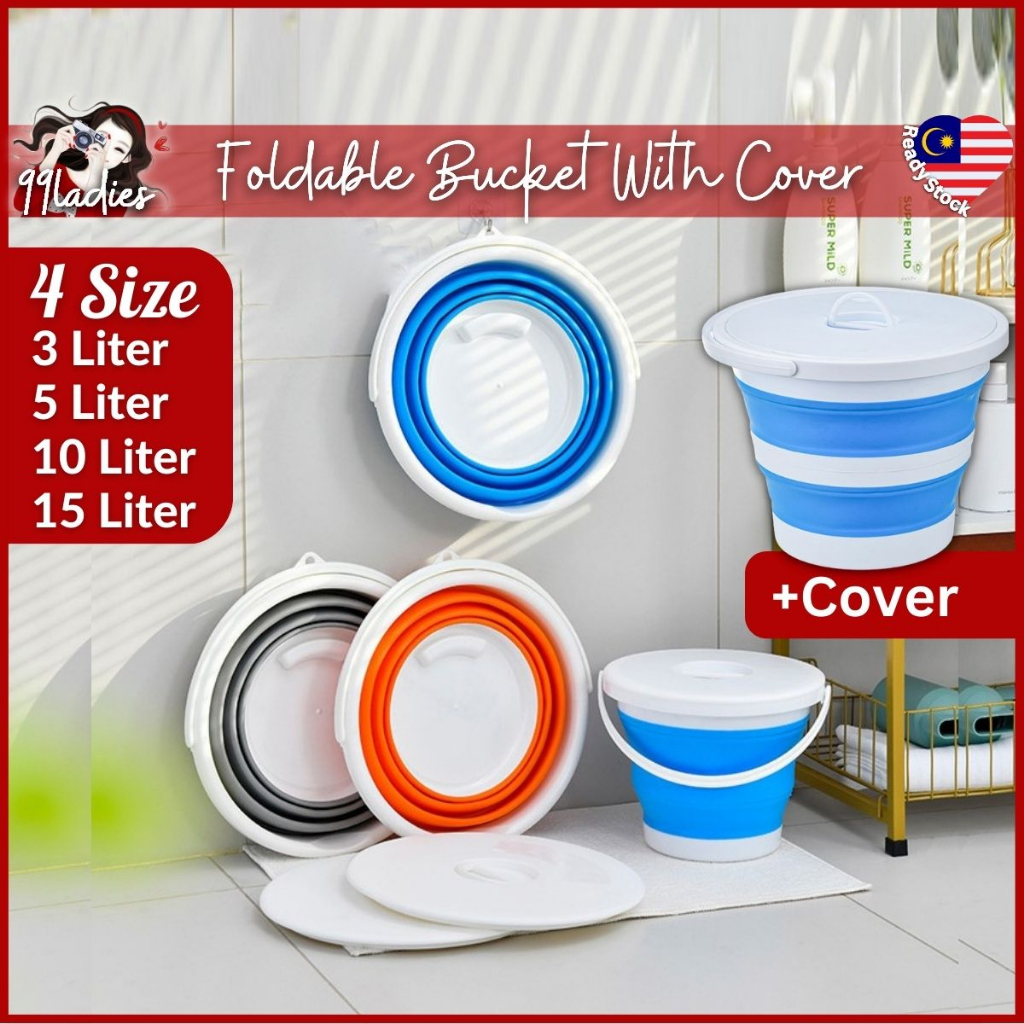 Foldable Bucket Foldable Pail Collapsible Bucket Baldi Lipat Water ...