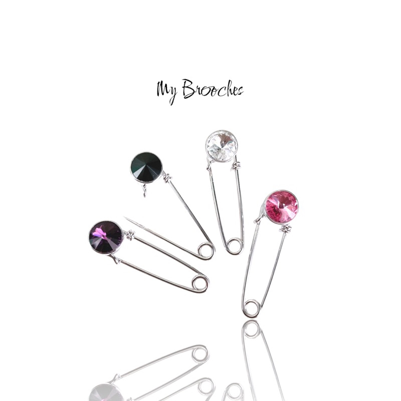 KOREAN Safety Pin Shoulder Brooch Kerongsang Bahu (1 piece) | Shopee ...