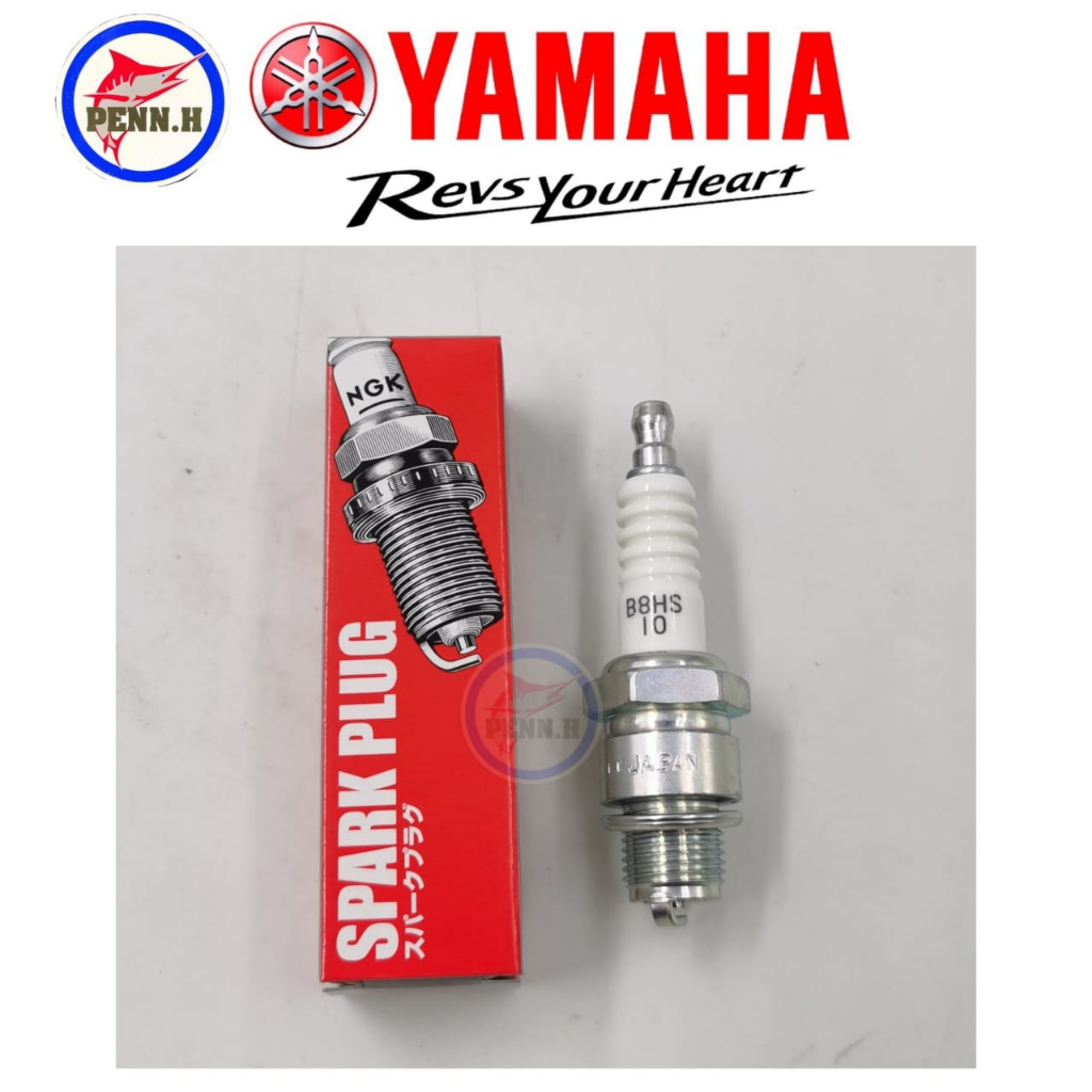 ORIGINAL YAMAHA B8HS-10 Spark Plug For Outboard Motor 2-Stroke (MADE IN ...