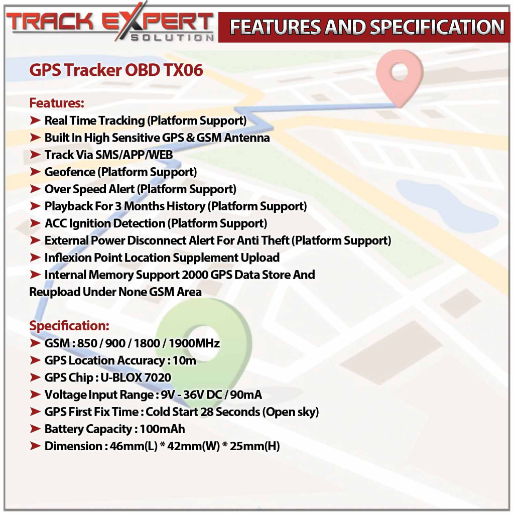 GPS TRACKER OBD II TX06 × PLUG AND PLAY EASY INSTALLATION × INCLUDING ...