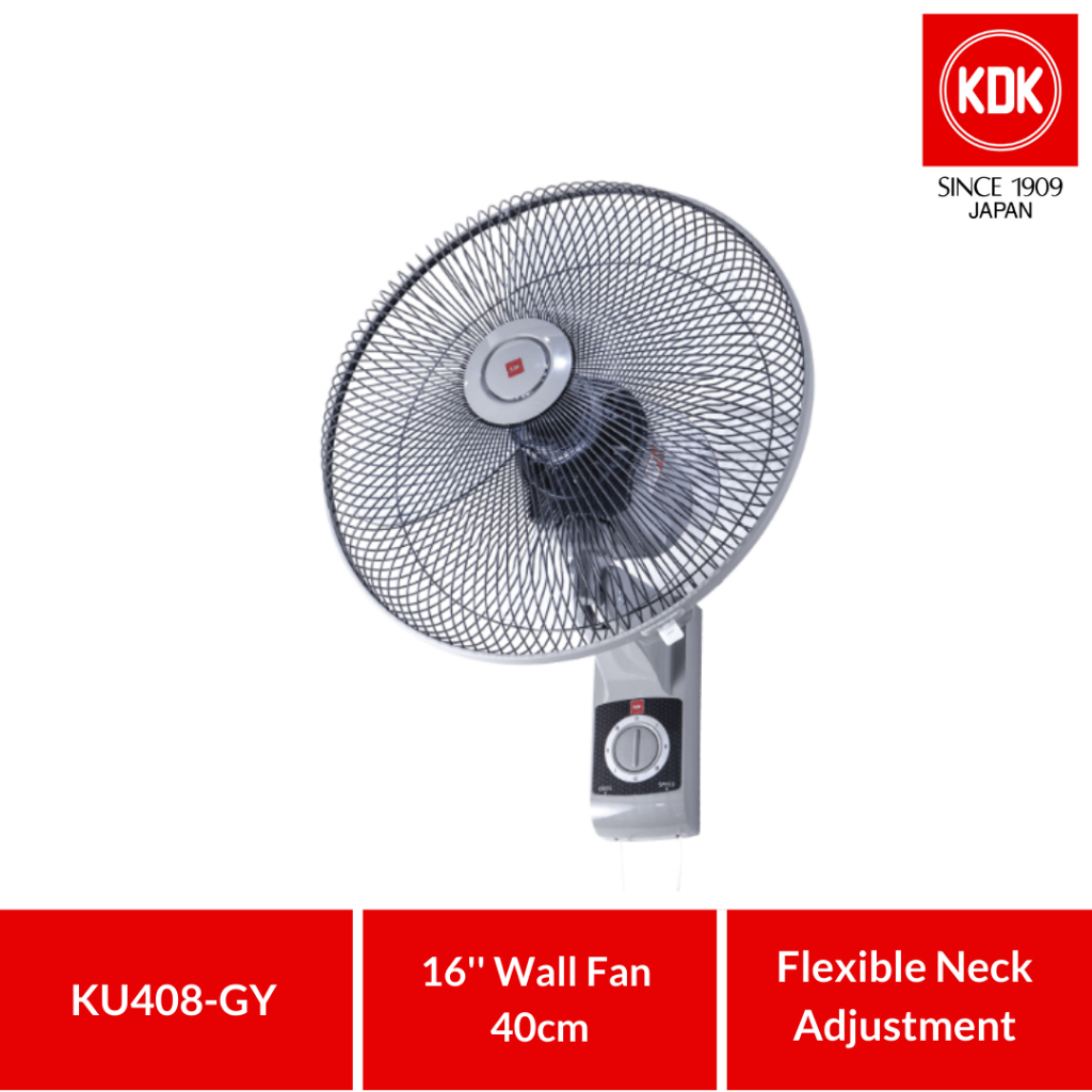 KDK 16" Wall Fan / Auto Fan KU408 / KC-4GR / KQ-409 [Ready Stock ...