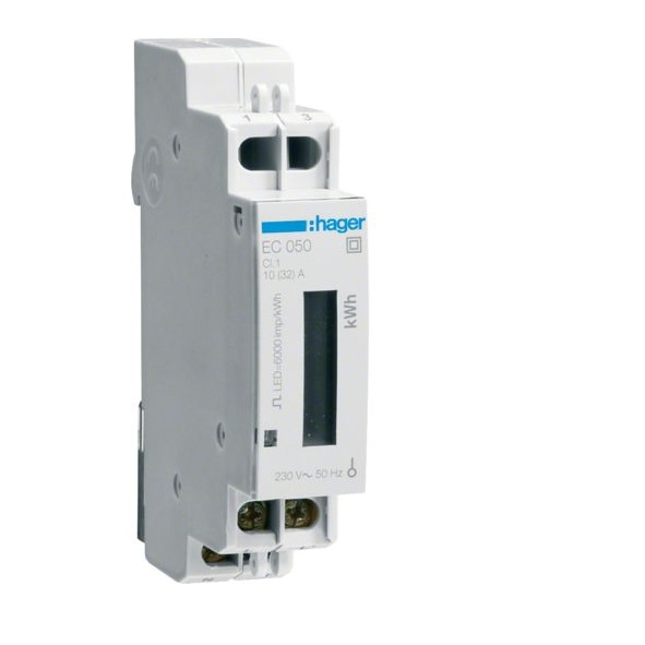 Single phase KWHmeter direct 32A 1M EC050 HAGER | Shopee Malaysia