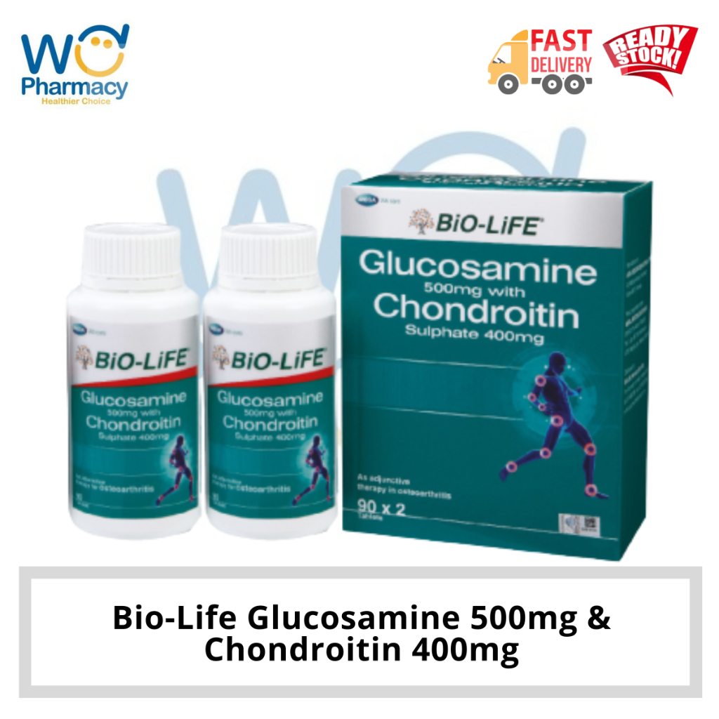 BioLife Glucosamine 500mg & Chondroitin 400mg 2x90's | Shopee Malaysia