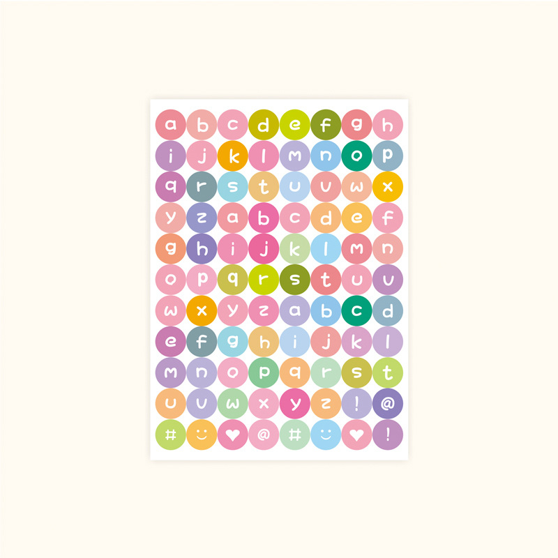 SS ABC 123 Sticker Alphabet Sticker Number Sticker Decoration Sticker ...