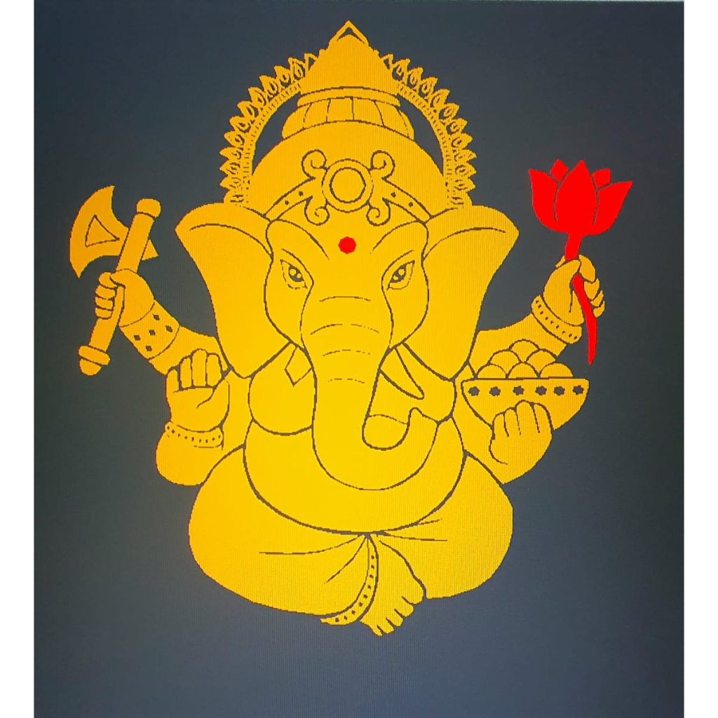 Lord Vinayagar Sticker,Ganesha,Ganapati,Vinayaka,Pillaiyar,Car Sticker ...