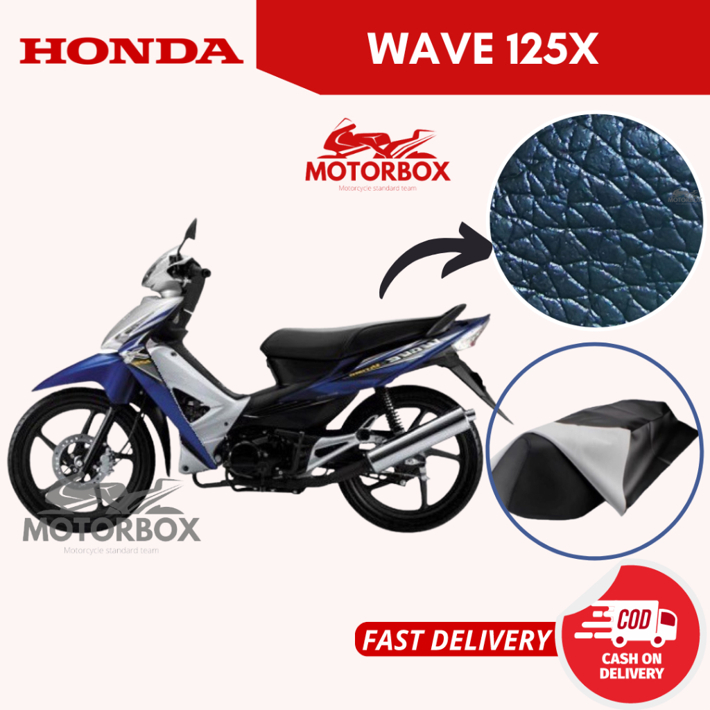 HONDA SEAT COVER WAVE 125X W125X ULTIMO - TEMPAT DUDUK REPLACEMENT KAIN SARUNG KUSYEN KULIT ...