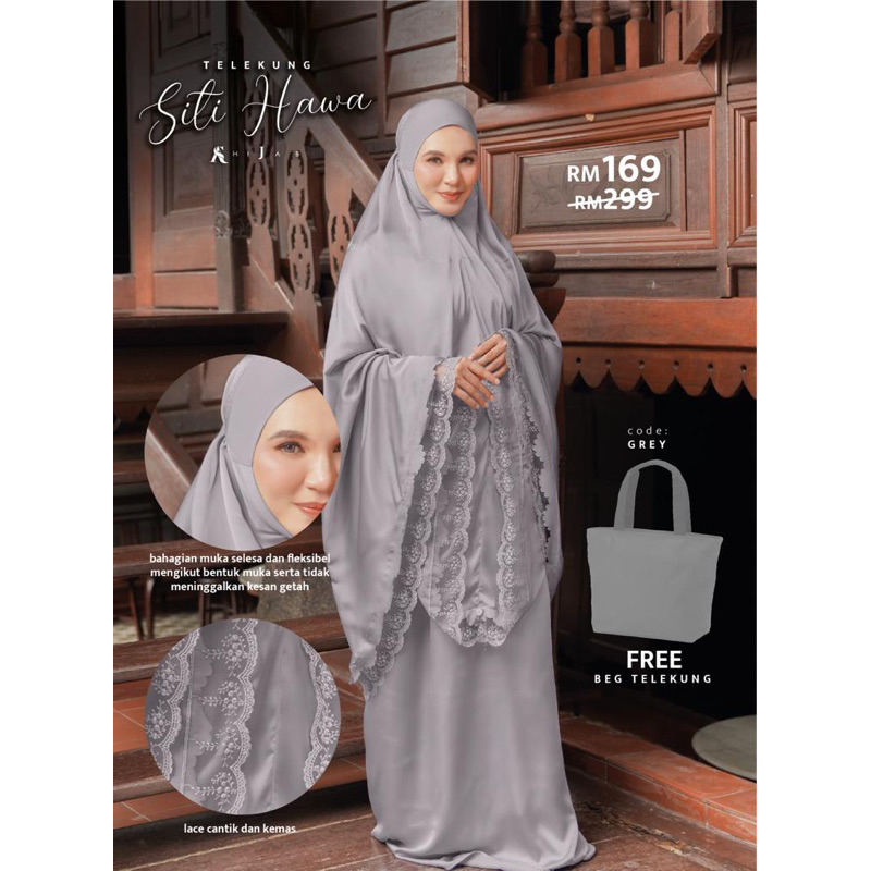 telekung/ TELEKUNG Siti hawa/ telekung/ sejadah/sajadah/raudah/ madinah ...