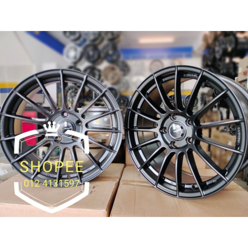 NEW SPORT RIM 17 INCH RACING FLOW FORMING | Shopee Malaysia