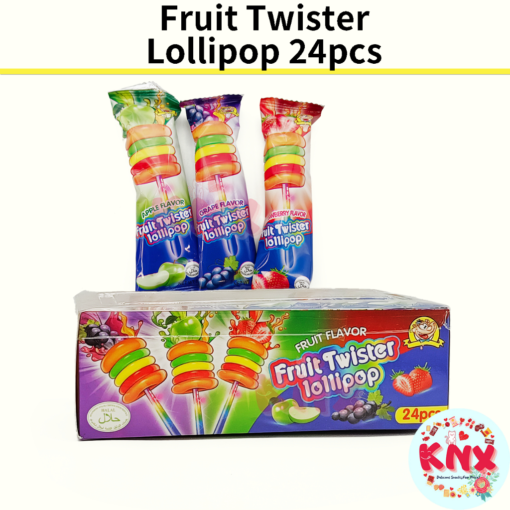 Fruit Twister Lollipop 24pcs | Shopee Malaysia