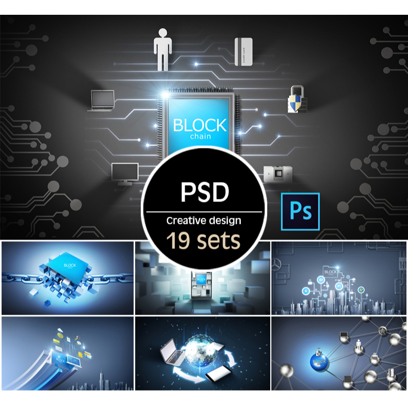 Background Design Template Bundle Pack / Cryber Technology / Networking ...