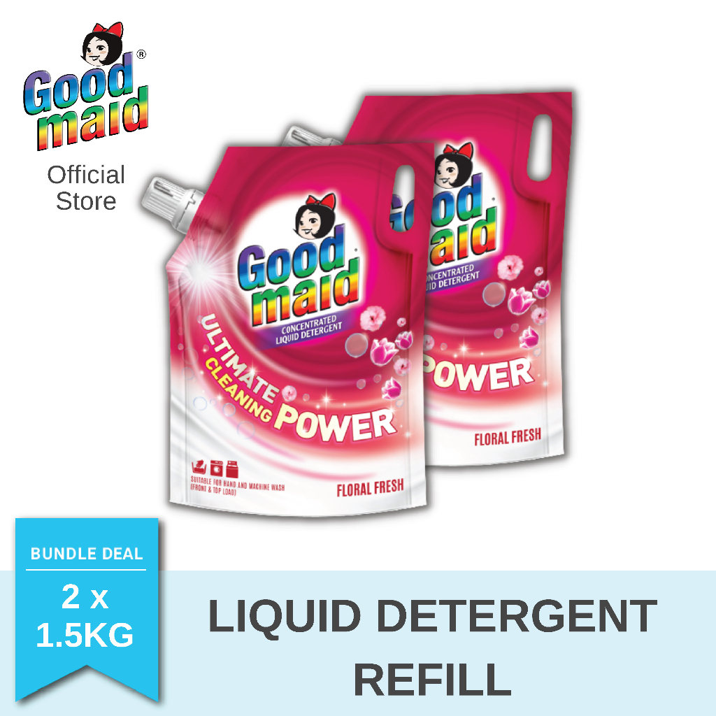 Goodmaid Con Laundry Liquid Detergent Refill - Floral Fresh (1.5kg ...