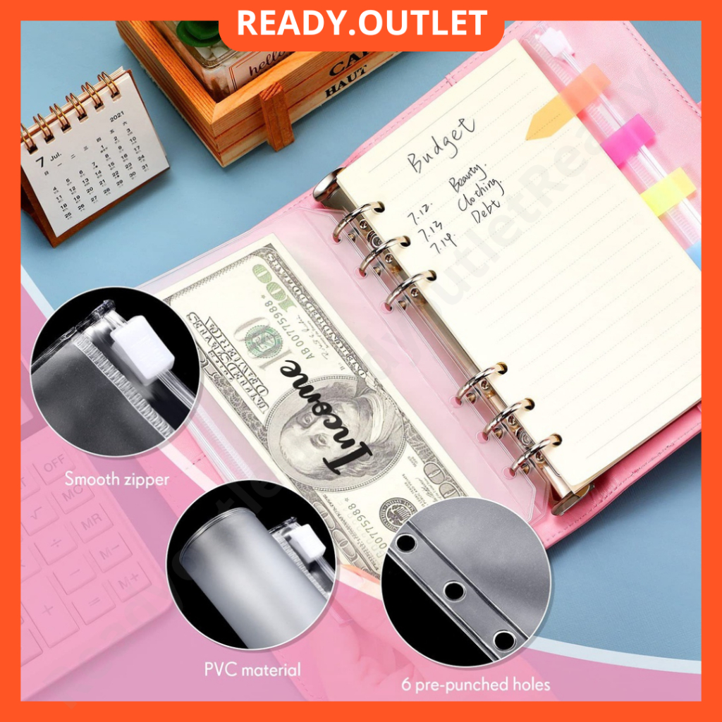 READY! Money Planner Divider Ring Binder Planner Notebook Organizer ...