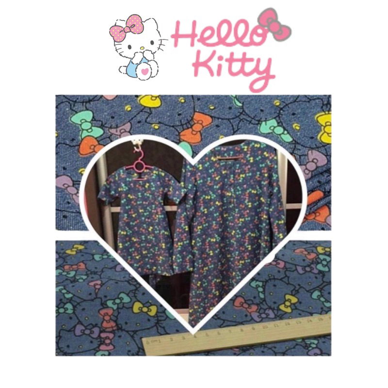 KITTY Kain Pasang Denim | Shopee Malaysia