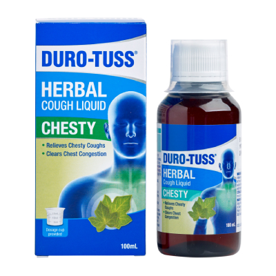 DURO-TUSS 90ml Herbal Chesty Cough Liquid Non-Drowsy Formula Cherry ...