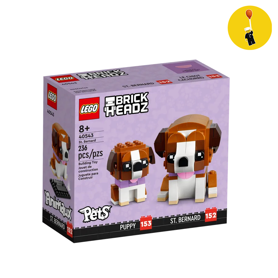 LEGO 40543 BrickHeadz Pets St. Bernard (Dented box Condition as photo ...