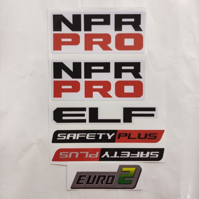 ISUZU ELF NPR PRO Sticker Original Design Isuzu Truck Body Stickers ...