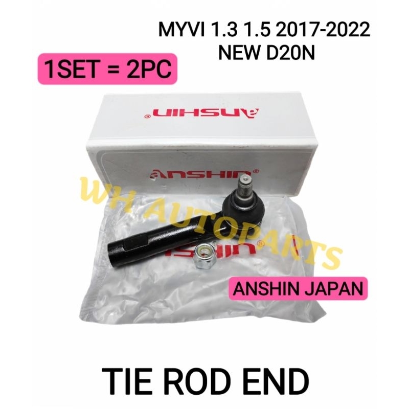 (ANSHIN JAPAN) TIE ROD END (SET) PERODUA MYVI 1.3 1.5 2017-2022 NEW ...