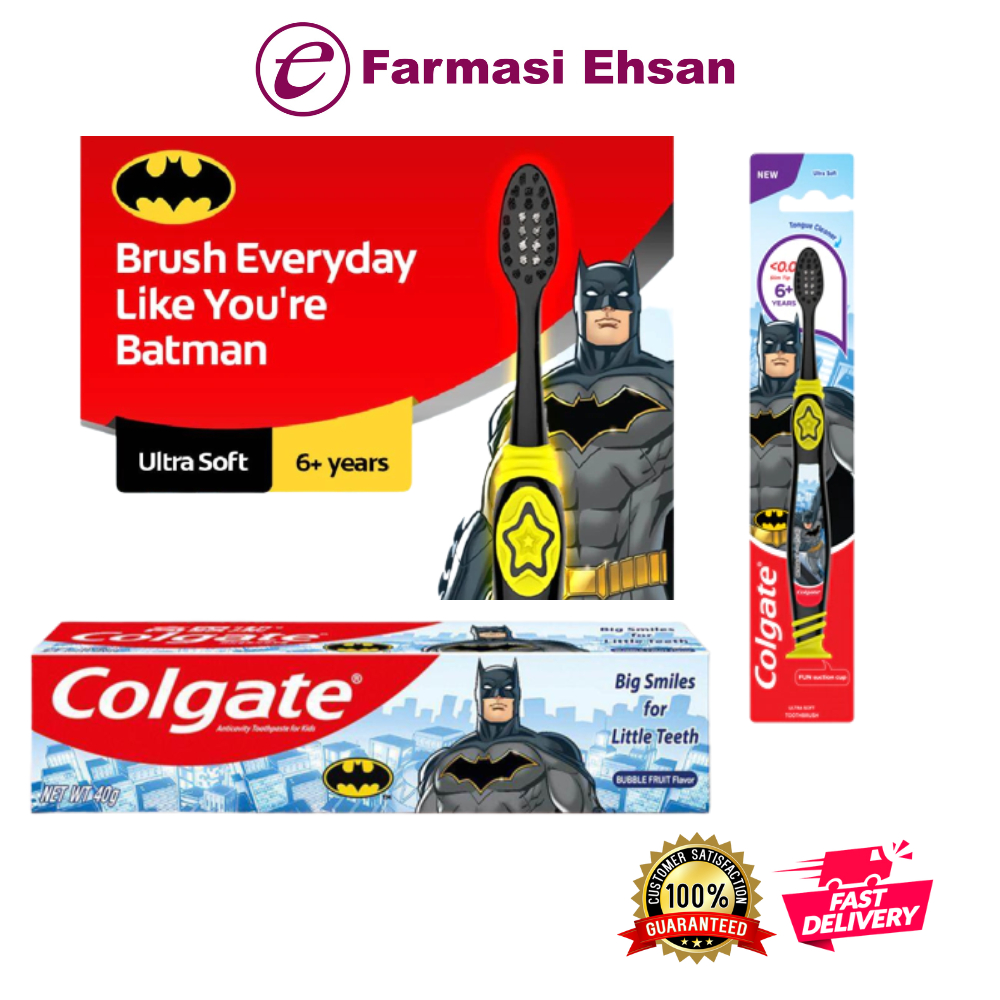 Colgate Toothpaste Batman Bubble Fruit 40g/Tooth Brush Kids 6thn ...