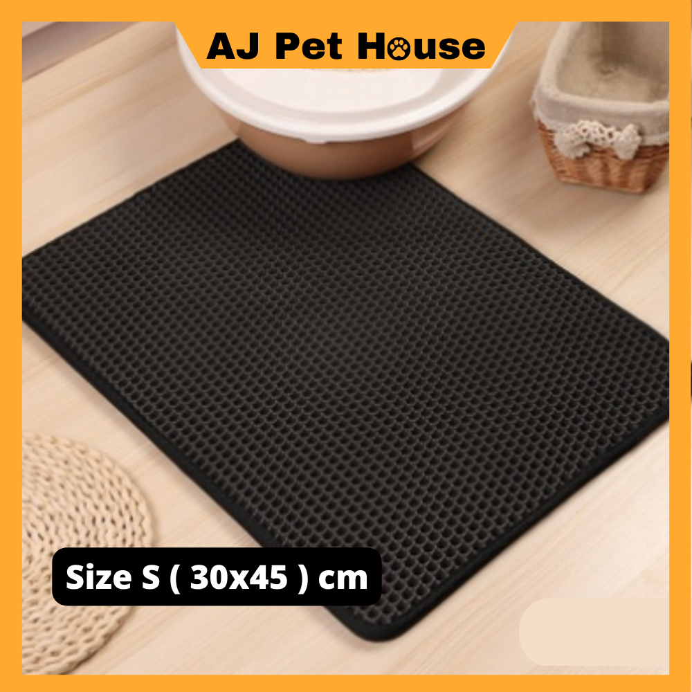 AJPET Double Layer Cat Litter Mat Washable Cat Litter Mat Waterproof ...