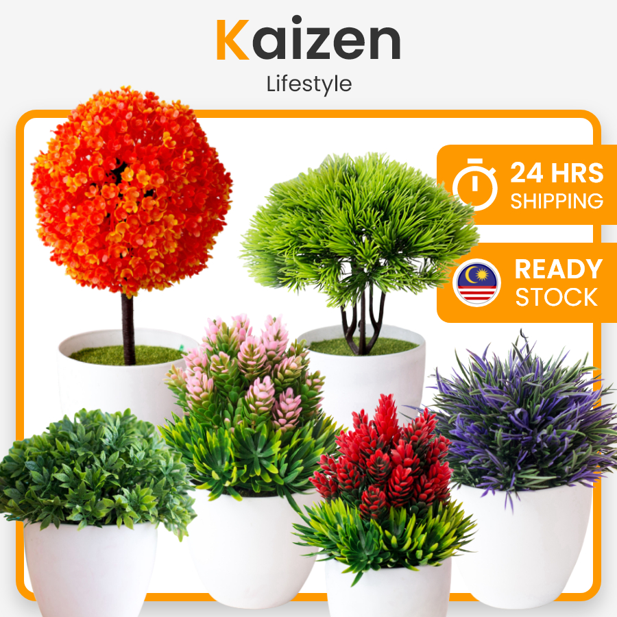 Artificial Plant Bonsai Tree Fake Table Flower Decoration Pokok Bunga ...