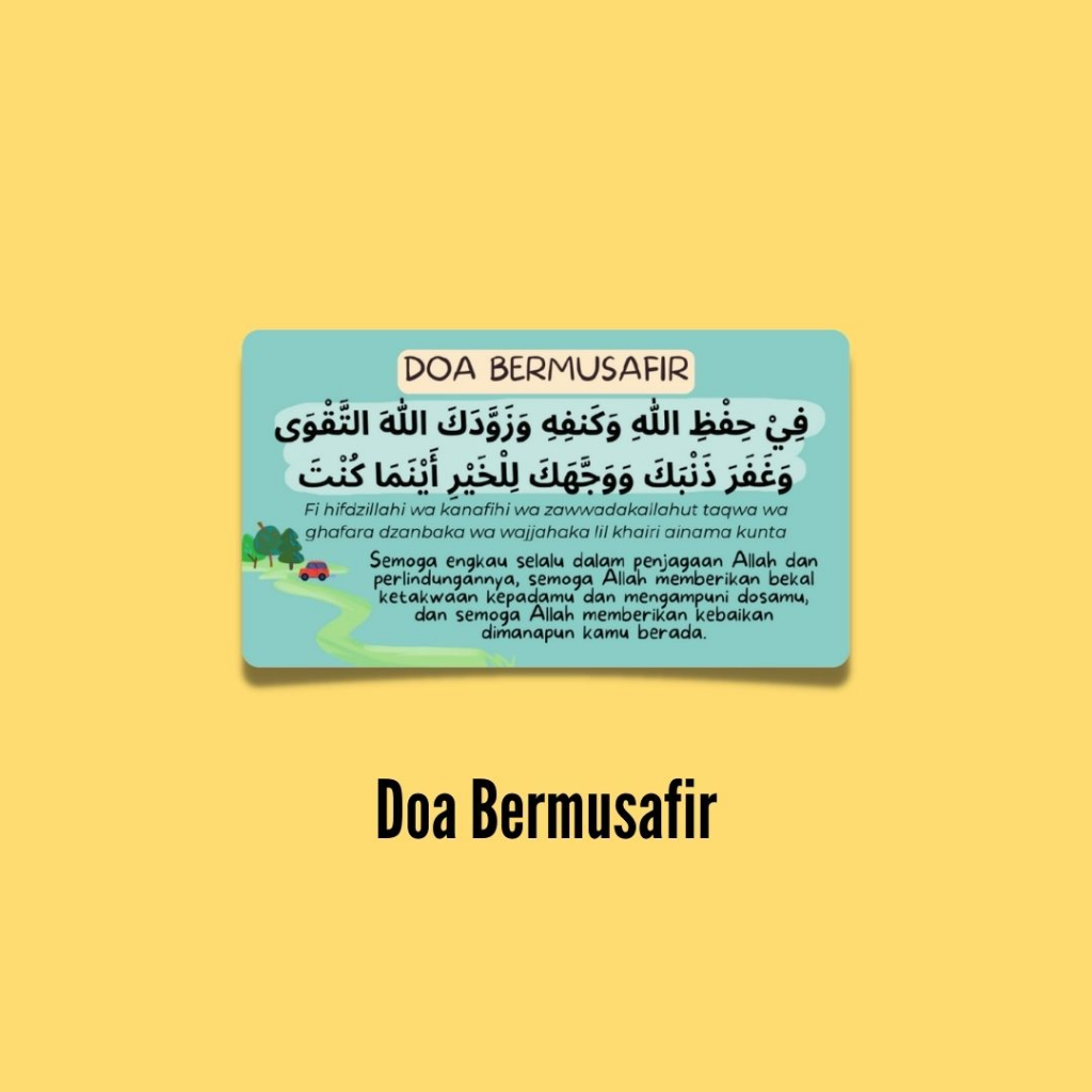 Colourful Sticker Doa Harian Pelbagai Warna Doa Makan/Doa Tidur ...