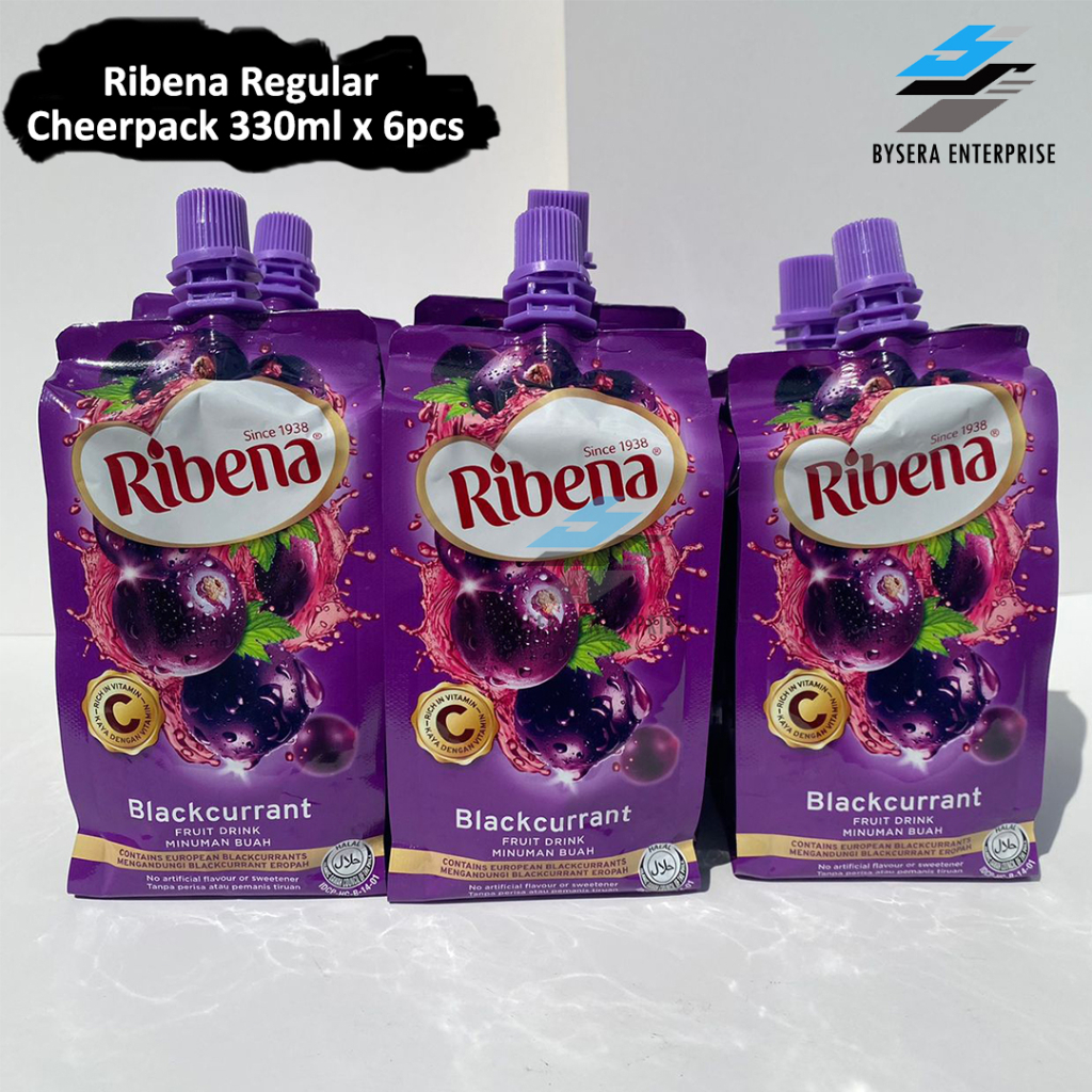 RIBENA Cheerpack regular 330ml 6 pcs / Air Ribena 330ml x 6pcs | Shopee ...