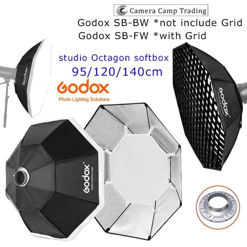 Godox Octa Softbox SB-BW SB-FW 95cm 120cm 140cm (Bowens Mount) | Shopee ...