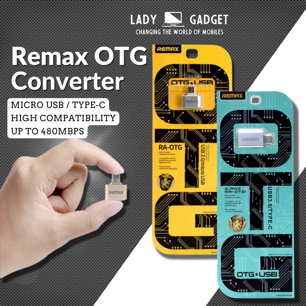 Remax RA-OTG USB 2.0 To Micro USB / Type-C Converter OTG | Shopee Malaysia
