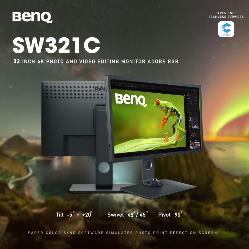 # BenQ SW321C 4K Photo and Video Editing Monitor - 31.5", 4K UHD, IPS ...
