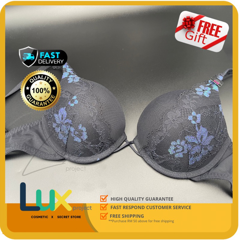 LSZ-A115 Authentic LaSenza Hello Sugar Royal Blue Black Lace Push Up ...