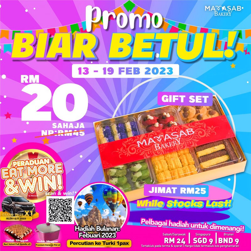 KUIH RAYA 2023 GIFTSET PROMOSI TESTER COOKIES RAYA SEDAP BERBALOI ...