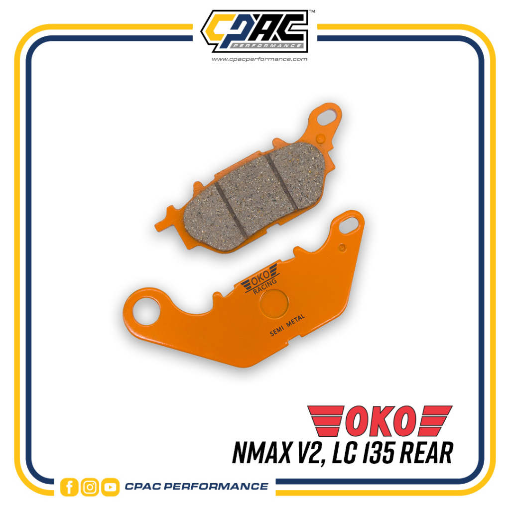 OKO Semi Metal Brake Pad - NMAX V2(Rear), LC135 (Front) | Shopee Malaysia