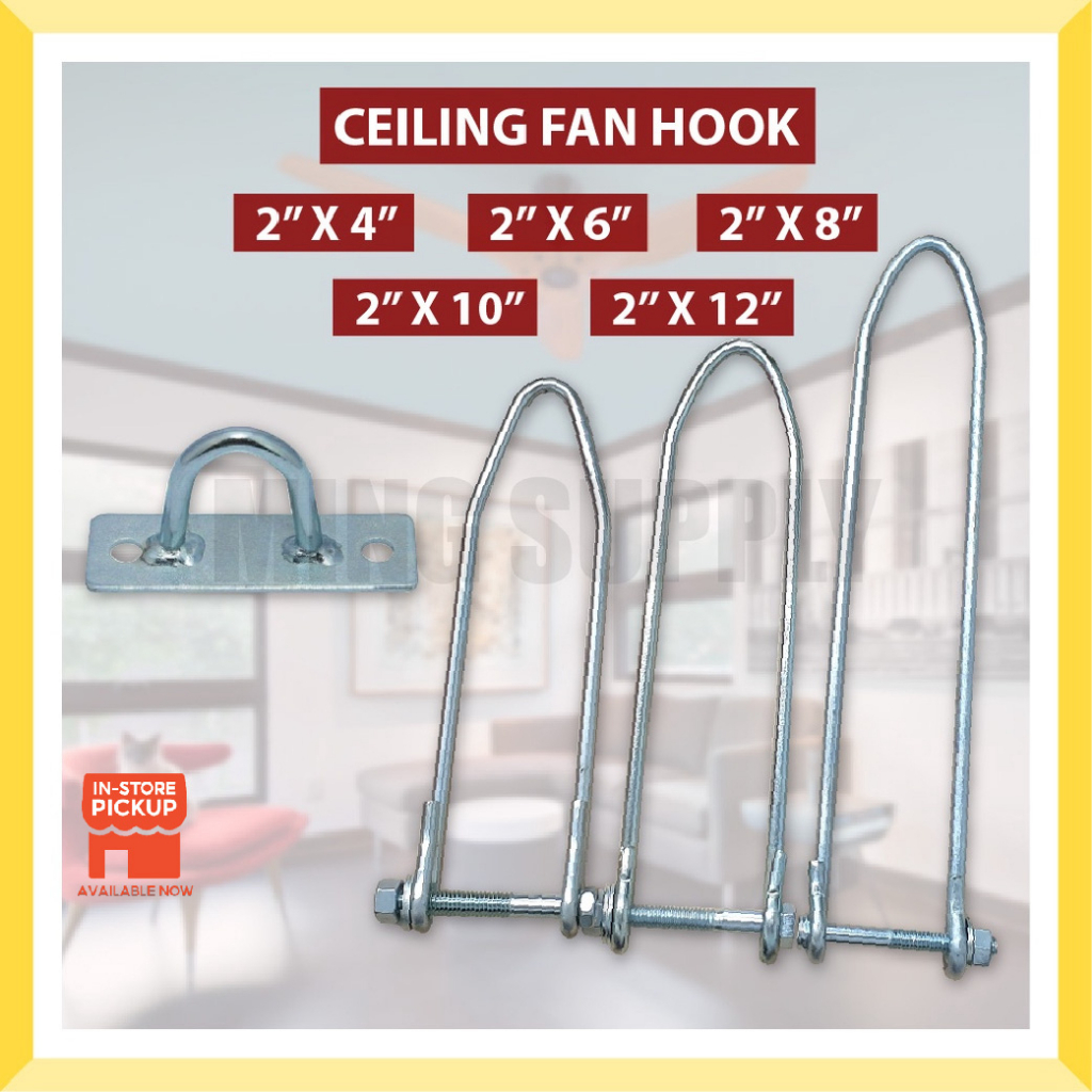 MS_ Ceiling Fan Hook Stainless Steel Kipas Siling Gantung Heavy Duty ...