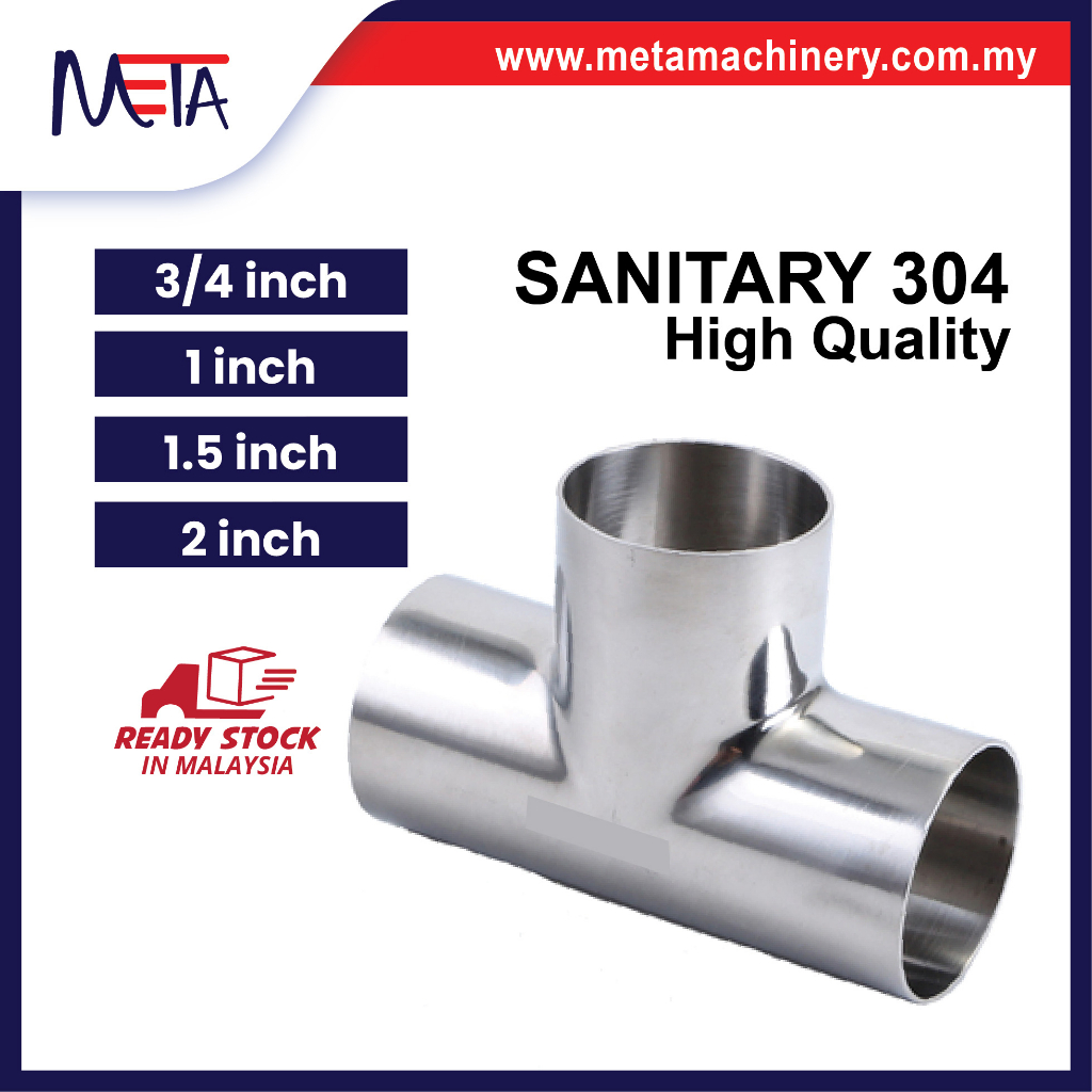 Sanitary Type T Joint Welding Pipe Connection Fittings 304 Stainless ...