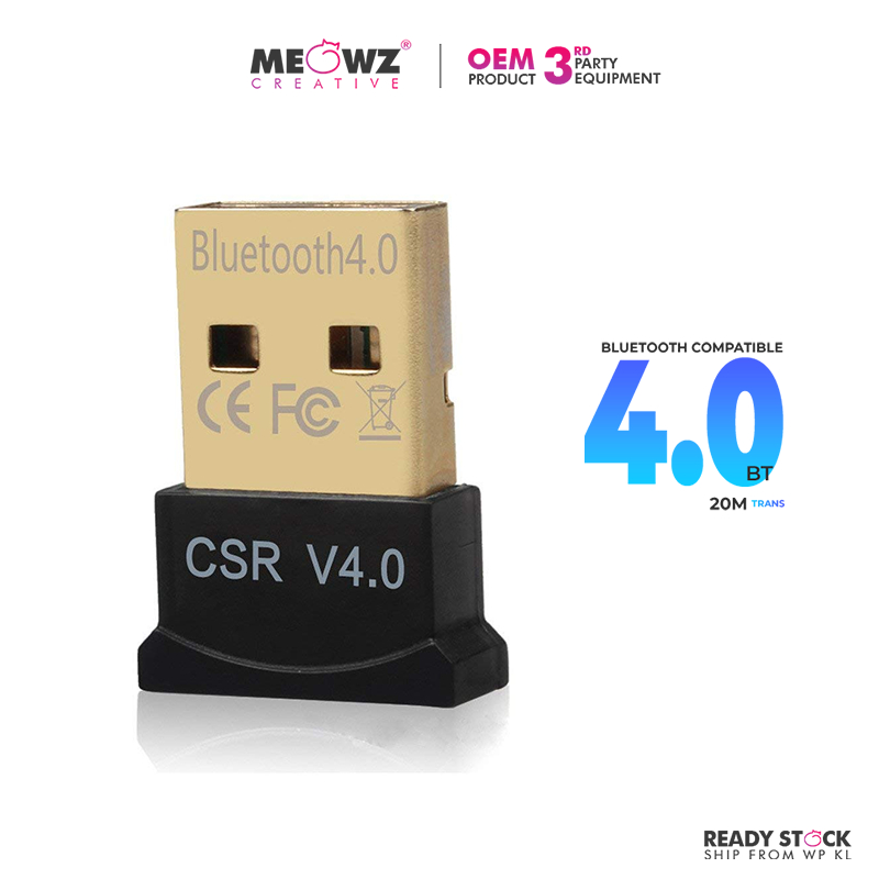 Mini Bluetooth Adapter V4.0 Dual Mode Wireless Bluetooth Dongle ...