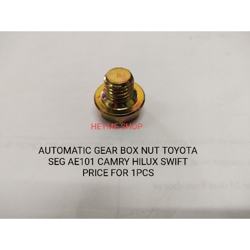 AUTOMATIC GEAR BOX NUT WITH WASHER TOYOTA SEG AE101 CAMRY HILUX SWIFT ...