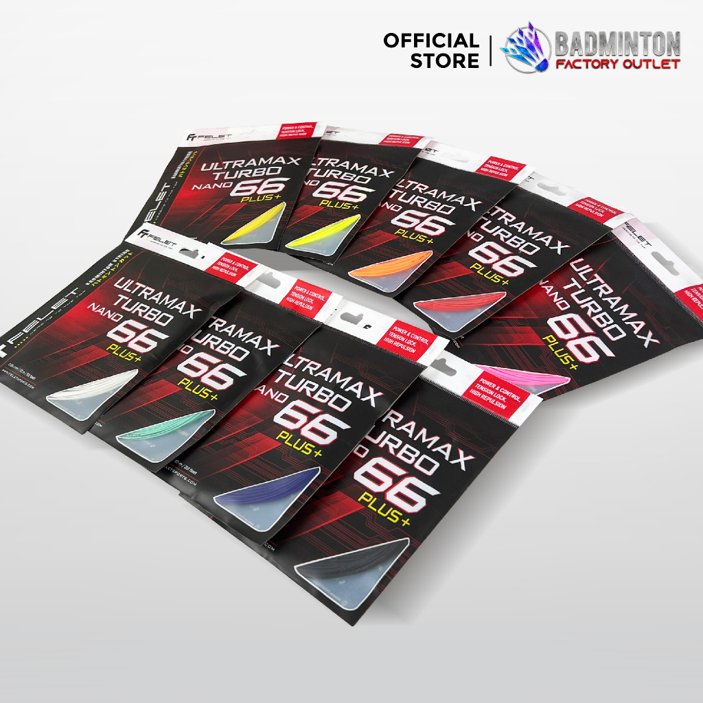 FELET Original Badminton String - Ultramax Turbo Nano 66 Plus+ / Nano ...