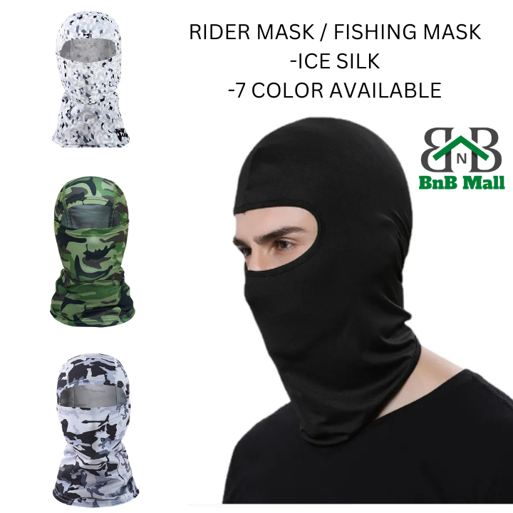 Ice Silk Rider Full Face Mask Fishing Mask Cooling Head Scarf Motor ...