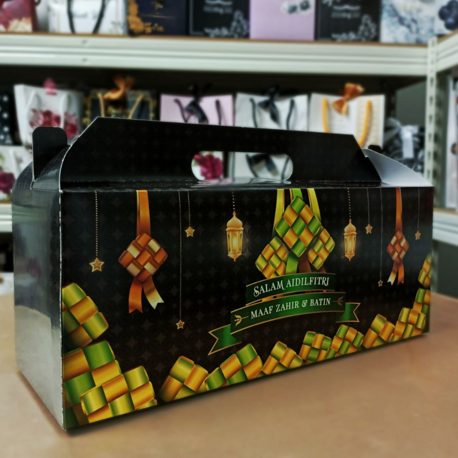 [NEW ITEM] 1 PCS HARI RAYA GIFT BOX/Kotak Balang Kuih Raya/AIDILFITRI ...