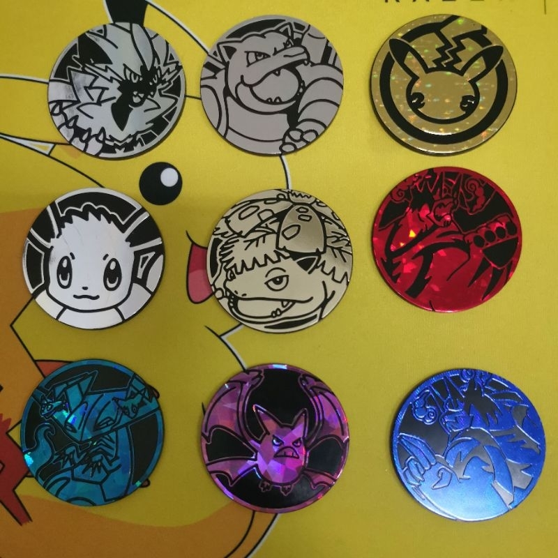 Pokemon TCG Dynamax Mega Holo Foil Plastic Coin Authentic Original ...