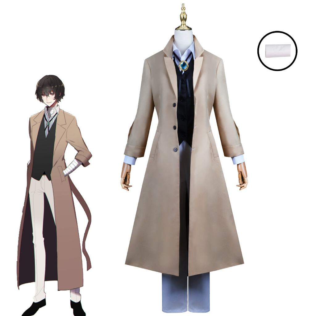 Anime Bungo Stray Dogs Armed Detective Agency Osamu Dazai Cosplay ...