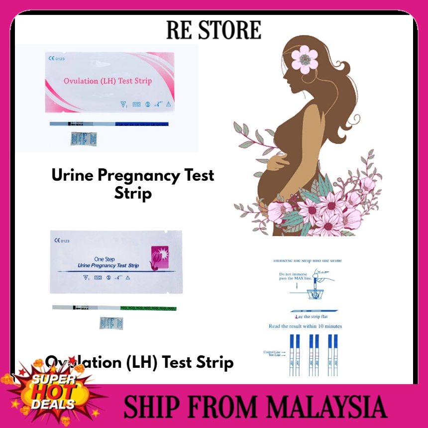 RESTORE 10 Pcs Ovulation Test Strip LH OPK Pregnancy UPT Ujian ...