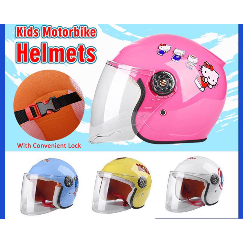 Kid Safety Helmet Motor Budak Children Motorcycle Helmet Keledar Kanak ...