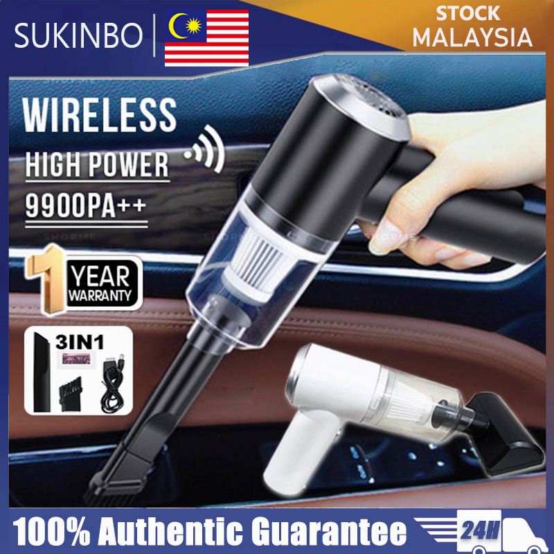SUKINBO 9900Pa Powerful Mini Cordless Vacuum Cleaner Rechargeable ...