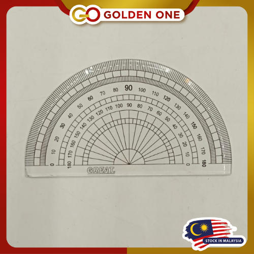 !!High Quality!! G.O Frog Transparent 180°C Protractor Ruler / Half ...