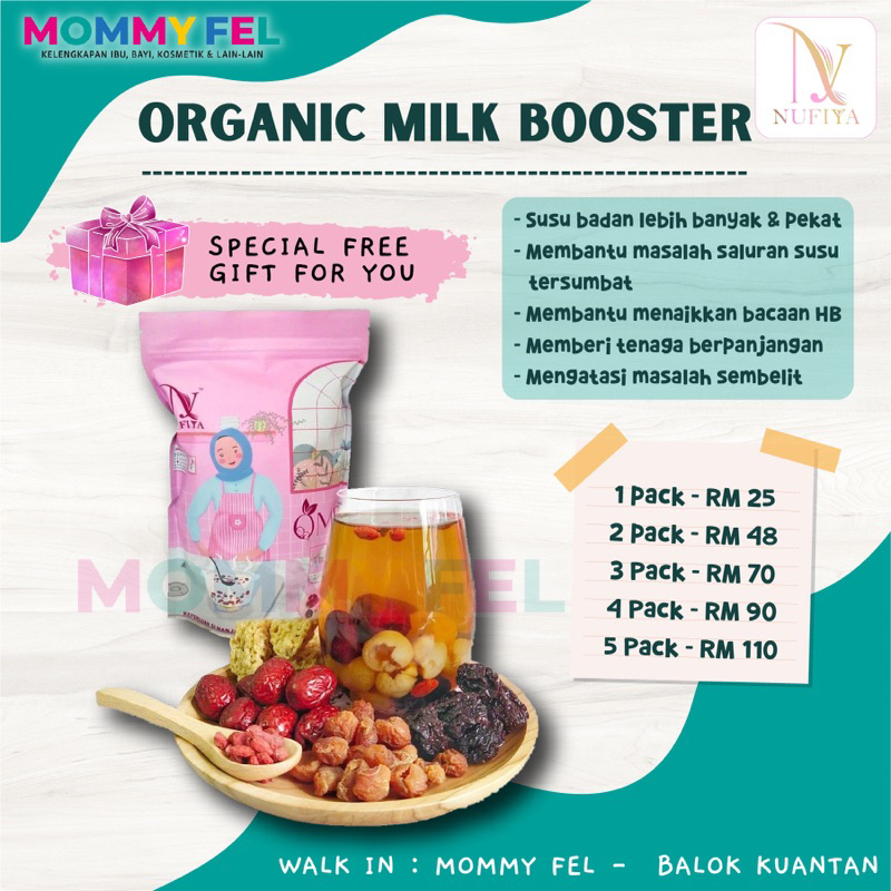 ORGANIC MILK BOOSTER NUFIYA OMB / AIR BUAH ORGANIC / MINUMAN TAMBAH ...