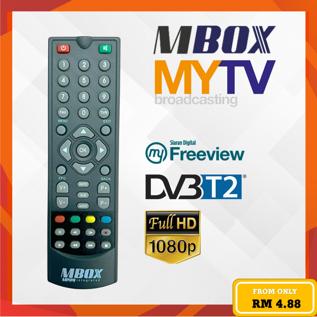 MBOX MyTv Remote Original MyTv Decoder MyTv Remote Battery Remote Ori Tv MyTv Dekoder Remote ...