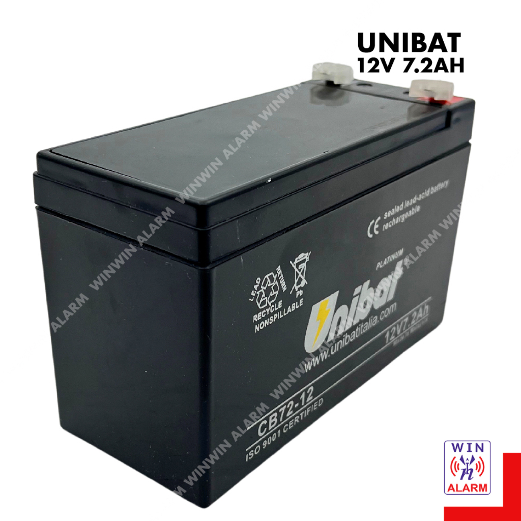 UNIBAT UPS RECHARGEABLE BATTERY 12V 7.2ah Solar Panel / Home Alarm ...